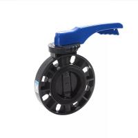 China Pneumatic 2 Inch 8 Inch PVC Butterfly Valve Chemical Resistance for sale