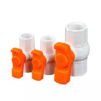China White PN10 UPVC Octagonal Ball Valve Plastic 1/2