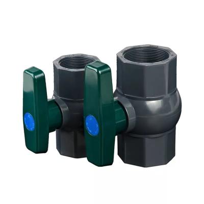 China ODM UPVC Octagonal Ball Valve Black 2 Inch Plastic Ball Valve for sale