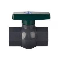 China ODM UPVC Octagonal Ball Valve Black 2 Inch Plastic Ball Valve for sale