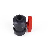 China 1 Inch Threaded PVC Ball Valve Socket PVC Single Union Ball Valve Flanged for sale
