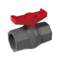 China 1 Inch Threaded PVC Ball Valve Socket PVC Single Union Ball Valve Flanged for sale