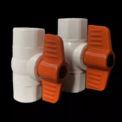 China Pneumatic UPVC Compact Ball Valve PVC 3 Inch  Flow Adjustment for sale