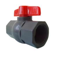 China Male To Female Ball Valve UPVC Octagonal Ball Valve Black OEM for sale