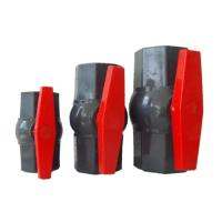 China Octagonal Plastic Ball Valve PVC 4 Inch Long Handle Internal Thread for sale