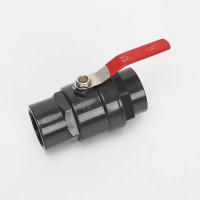 China Red SS Handle PVC Ball Valve 63mm Plastic Ball Valve Full 150PSI for sale