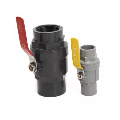 China 2 Piece Stainless Steel Ball Valve PVC Valve 2 Inch PN16 Pressure for sale