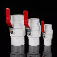 China High Pressure PVC Steel Handle Ball Valve Plastic 145psi Pressure for sale