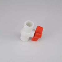 China PPR Plastic Conical Valve 63mm Hdpe Valves And Fittings Orange Handle for sale