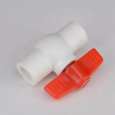 China PPR Plastic Conical Valve 63mm Hdpe Valves And Fittings Orange Handle for sale