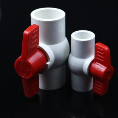China White PVC Threaded Conical Valve Port 110mm Plastic Pipe Valve for sale