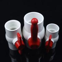 China White PVC Threaded Conical Valve Port 110mm Plastic Pipe Valve for sale
