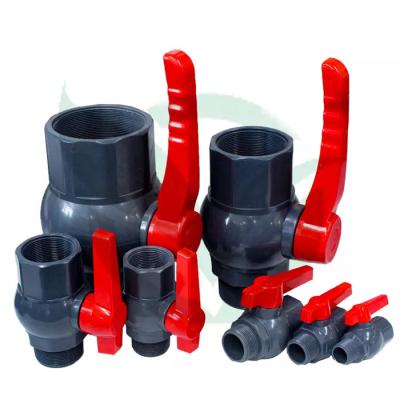 China Black Plastic Blocking PVC Shut Off Valve Water Shut Off Valve For Plastic Pipe for sale