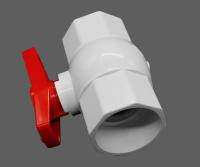 China DN15-DN100 1 UPVC Ball Valve PVC Water Pipe Ball Valve National Standard for sale