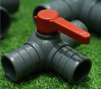 China 3 Way Ball Valve Pvc 1 Inch 40mm Pvc 3 Way Valve Wear Resistant for sale