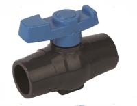 China Contamination Prevention PVC Conical Valve Blue Pvc Compact Ball Valve for sale
