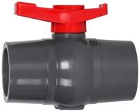 China Contamination Prevention PVC Conical Valve Blue Pvc Compact Ball Valve for sale