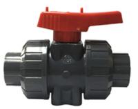 China Dark Gray Chemical Plastic Ball Valve Hydrophobic 1 PVC Ball Valve for sale