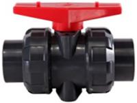 China Dark Gray Chemical Plastic Ball Valve Hydrophobic 1 PVC Ball Valve for sale