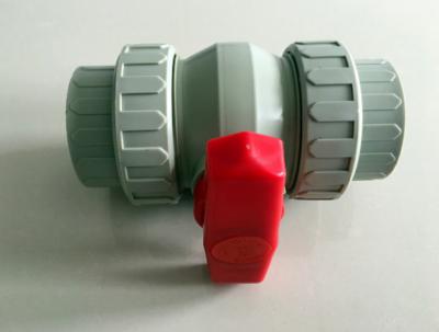 China Double Live 20mm PVC Ball Valve Green PP Polypropylene Ball Valve for sale