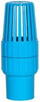 China Blue Bottom 4 Inch Pvc Foot Valve 50mm Price Corrosion Resistance for sale