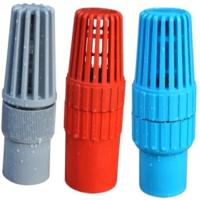 China Blue Bottom 4 Inch Pvc Foot Valve 50mm Price Corrosion Resistance for sale