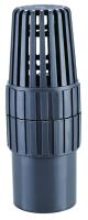 China Blue Bottom 4 Inch Pvc Foot Valve 50mm Price Corrosion Resistance for sale