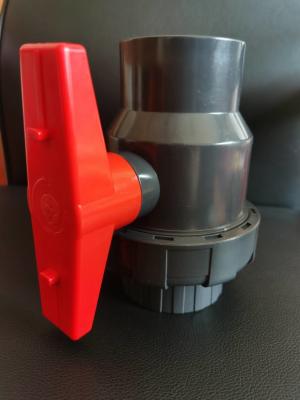 China PN10 2 Inch PVC Ball Check Valve National Standard To Prevent Scaling for sale
