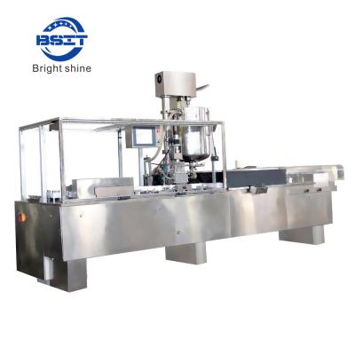 China High speed PLC  servo motor suppository liquid forming filling sealing machine for sale