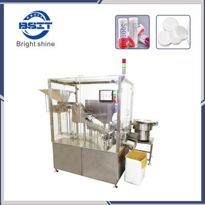 China complete line for effervescent tablet wrapping and filling and sealing and labeling machine for sale