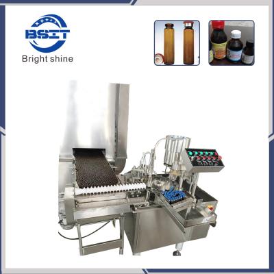 China Syrup Bottle Piston Pump Liquid Filling Sealing Machine for sale