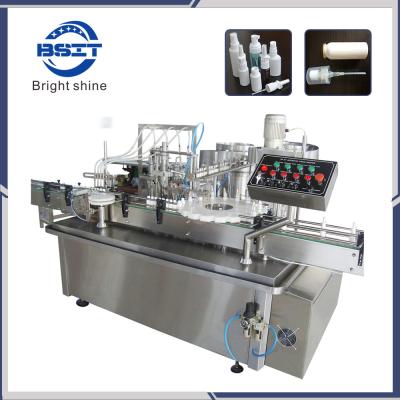 China 10ml PLC Control Small Plastic Bottle Spray Can Filling Machine with Spare Parts for sale