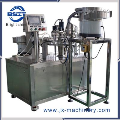 China Curved neck easy to fold plastic ampoule filling and sealing machine for sale