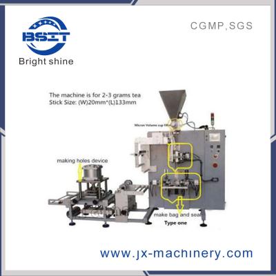 China Stick tea  bag with hole packing machine with  envelope back sealing for infusion stick tea for sale