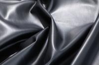 China Permeable 137cm PU Leather Black Solid Durable For Outwear for sale