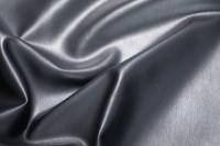 China Permeable 137cm PU Leather Black Solid Durable For Outwear for sale