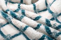 China Pattern Faux Sherpa Fabric 500m , Jacquard Polyester Sherpa Fabric for sale
