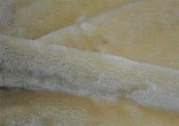 China Brushed rabbit plush solid PU bonded fabrics for sale