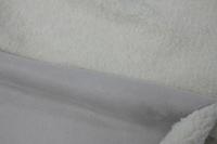 China 755gsm FUR:FUR: SHERPA  PU: SOLID SUEDE  Bonded Fabric for sale