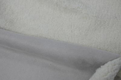 China 755gsm FUR:FUR: SHERPA  PU: SOLID SUEDE  Bonded Fabric for sale