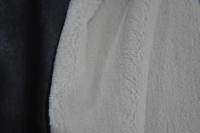 China Solid Sherpa Solid Pu Bonded Fleece Fabric 660gsm Fur Double Sided Adhesive for sale