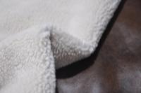 China 520gsm Fur Solid Sherpa Solid Pu 100%P Bonded Fleece Fabric for sale