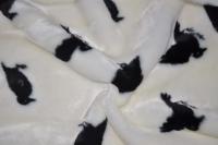 China Flannel Fleece Fabric Cotton Polyester 150cm Patterned 565gsm for sale