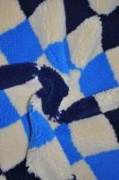 China Jacquard 100% Polyester Sherpa Fabric Faux 150cm Adjustable 535gsm for sale