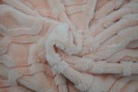 China Faux Rabbit Fur Fabric 100% Polyester 150cm CW Or Adjustable for sale