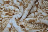 China Faux Rabbit Fur Fabric 100% Polyester 150cm CW Or Adjustable for sale