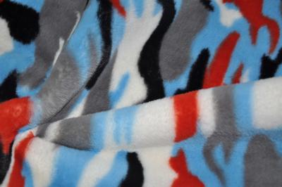 China Printed Imitation Rabbit Fur 100% Polyester 150cm CW Or Adjustable for sale