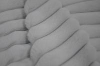 China Faux Rabbit Fur Fabric 100% Polyester 150cm CW Or Adjustable for sale