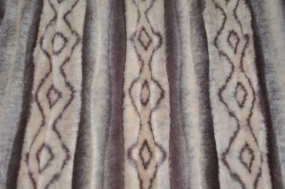 China Printed Imitation Rabbit Fur 100% Polyester 150cm CW Or Adjustable for sale