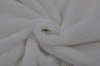 China Faux Rabbit Fur Fabric 100% Polyester 150cm CW Or Adjustable for sale